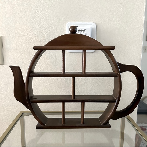 Vintage | Accents | Vintage Wood Shelf Display Teapot Cottagecore ...